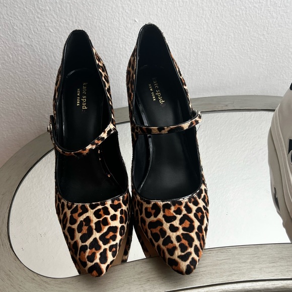 kate spade | Shoes | Authentic Kate Spade Mary Jane Animal Print Cow ...